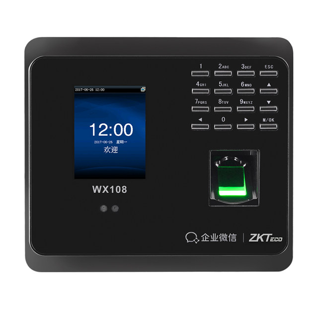 ZKTeco/Entropy Technology Co., Ltd. WX108 Enterprise WeChat Fingerprint Time Attendance Machine ...
