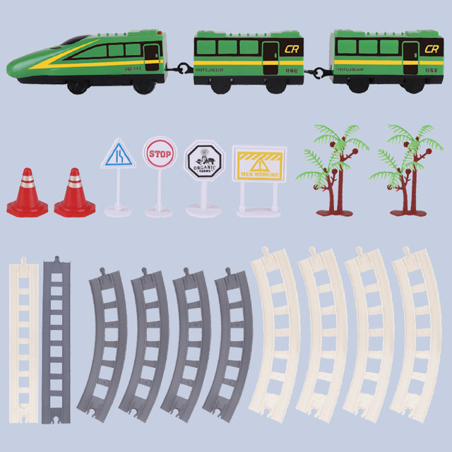 Children's toys electric track train tram high-speed railway Harmony ...