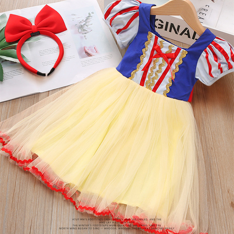 Snow White dress summer new style girl trendy mesh dress baby ...