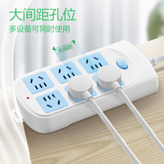 Bull socket with overload protection, multi-functional power strip ...