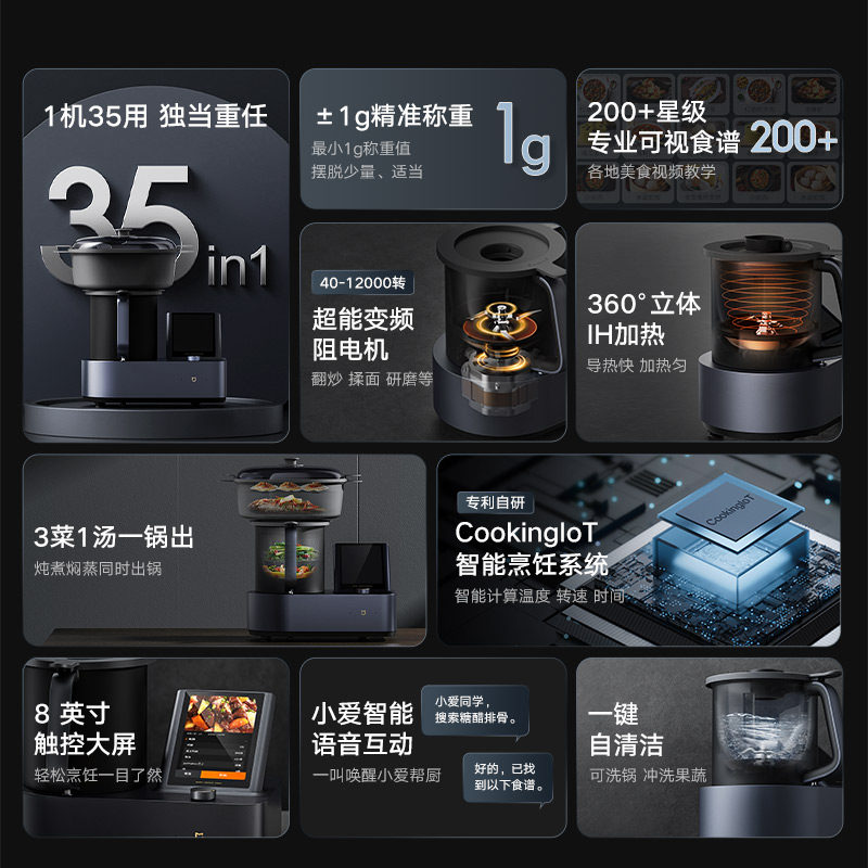 Mijia Cooking Robot C3 - Automatic Intelligent Cooking Machine