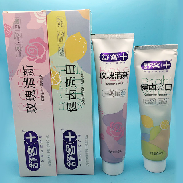 Shuke rose fresh toothpaste probiotics 210g two large capacity xylitol ...