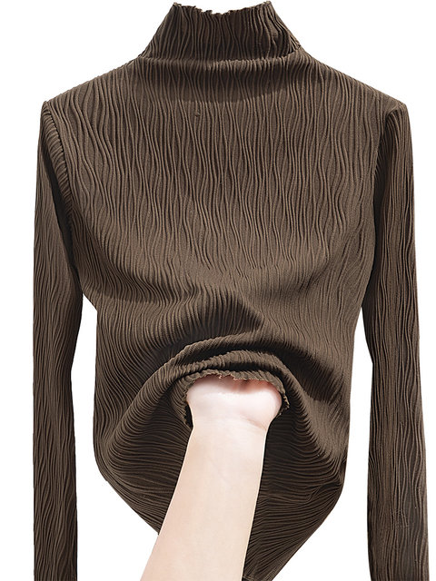 Silba Half Half -neck Back Shirt 2024 Autumn New Women's Fashion ...