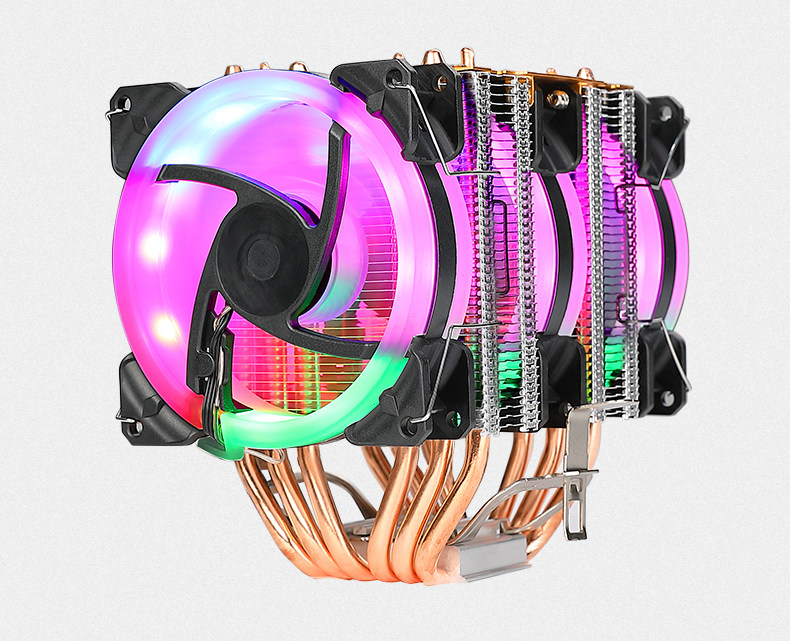 Evesky Frost 600 CPU Cooler - 6 Heat Pipes, Copper, AM4/1155 Compatible