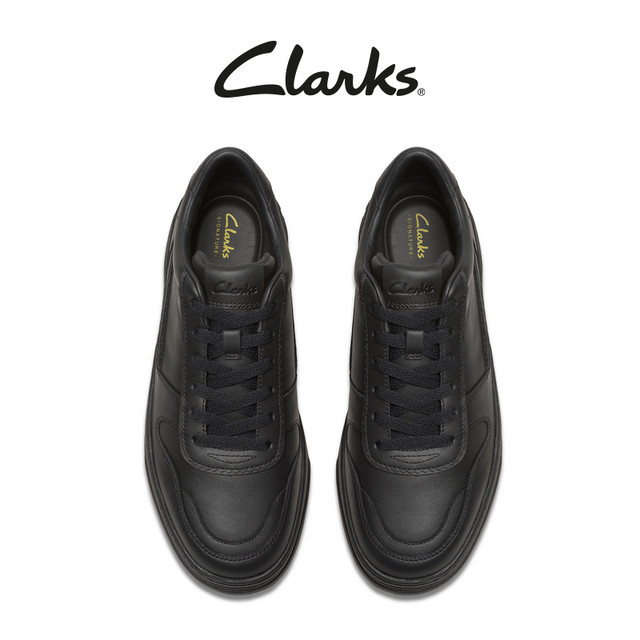 Clarks CraftEdge retro increased casual soft leather sneakers for men