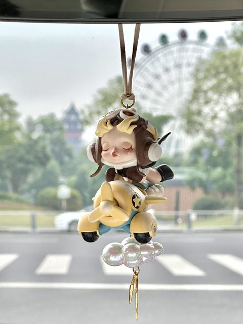 Bubble Mart SP morning rush hour car pendant for girls in car cute ...