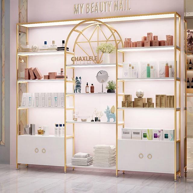 Souvenir wedding shop display cabinet beauty salon display rack ...