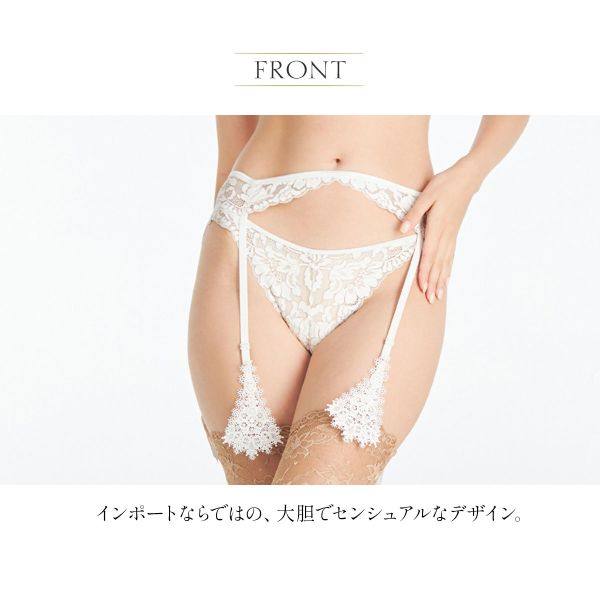 ANNEBRA underwear, feminine translucent lace, retro three-dimensional embroidery, low-waisted T ...