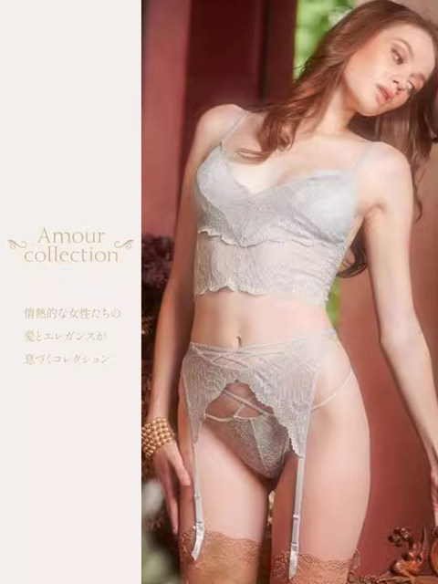 Annebra pants female ultra -thin transparent red lace sexy double ring low -waistless lady ...