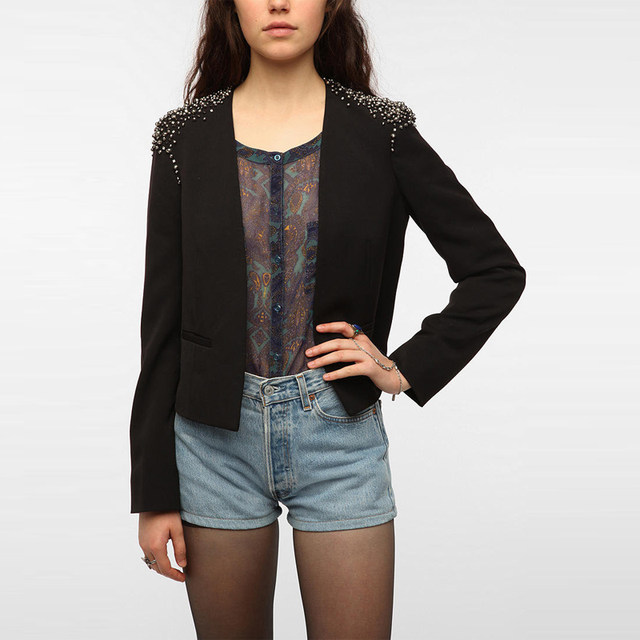 UO handmade beaded short jacket