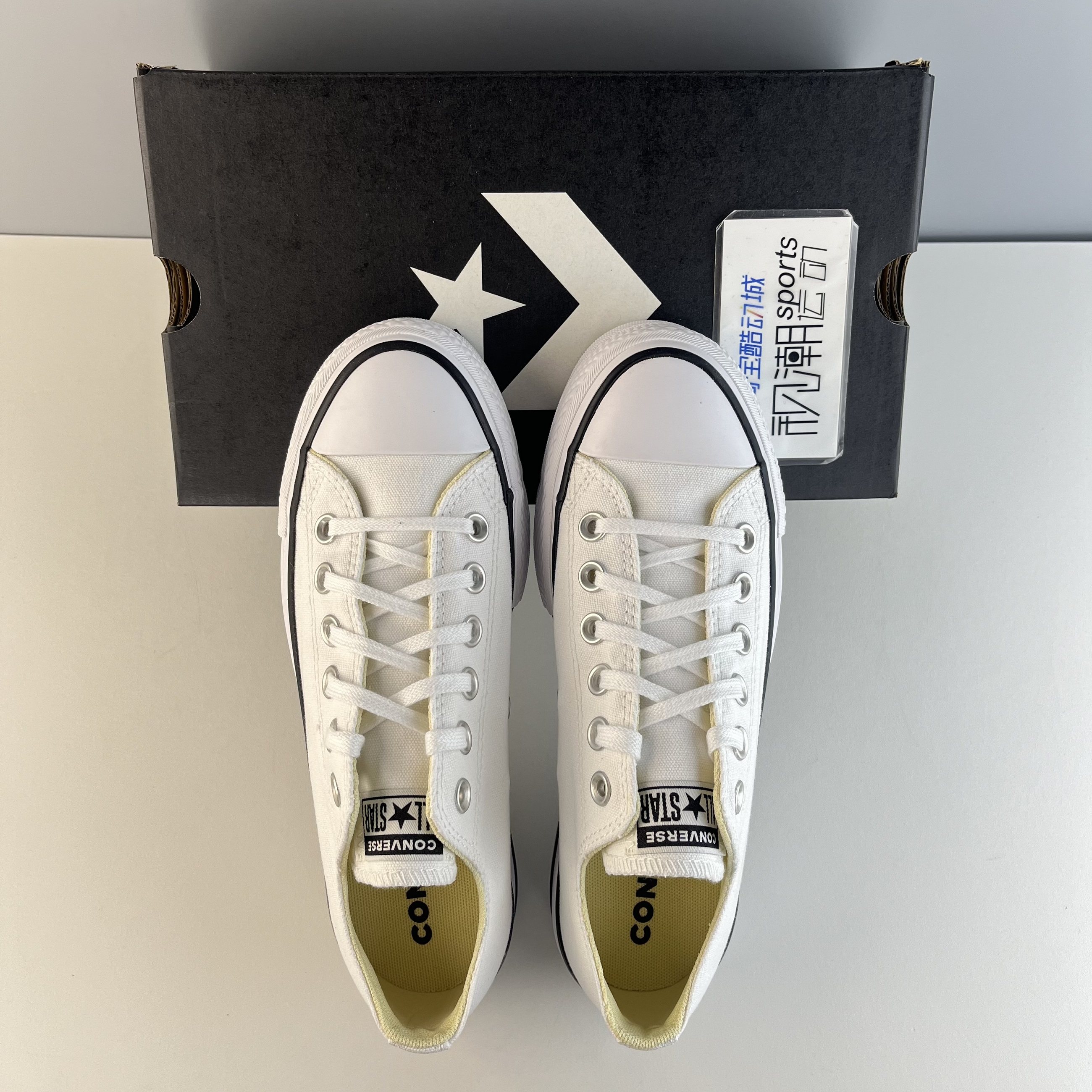 Converse Converse All Star white female Thick Sole heightening classic ...