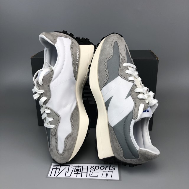 NewBalance NB327 Yuanzu gray men and women retro low-top cushioning ...