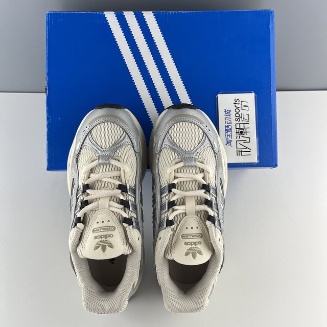 Adidas Adidas Ozmillen silver gray men's and women's breathable shock ...