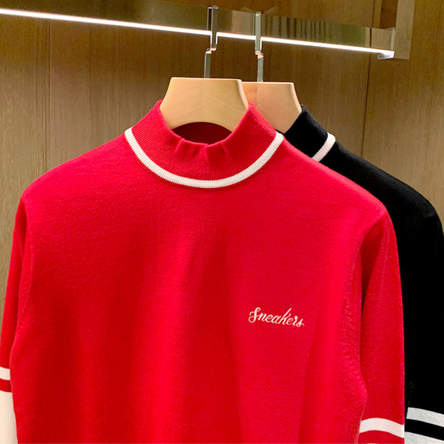 European and American trendy color-blocking clothes for men ...