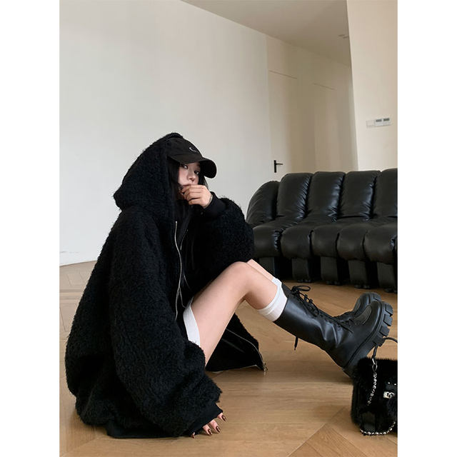 IAMCPLUS Galaxy Flash Fur Fur Black High -end Sensitive Leather Kimgen ...