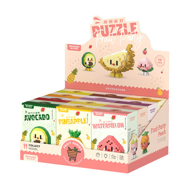 Compatible with Summer Fruit Party Peach Building Blocks Children's ...