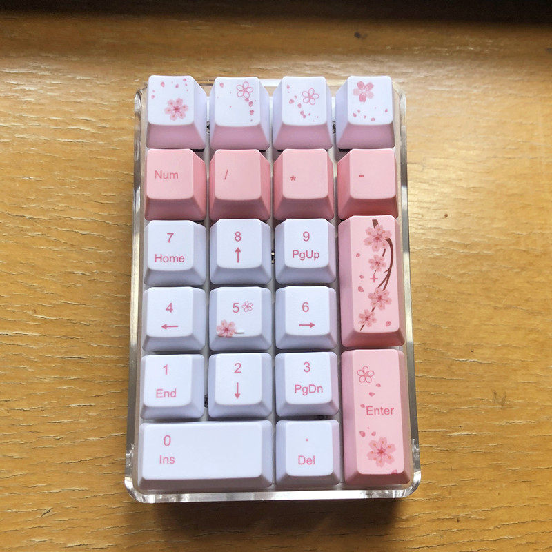 21-Key Digital Mechanical Keyboard Keycap Cherry Blossom Pikachu ...