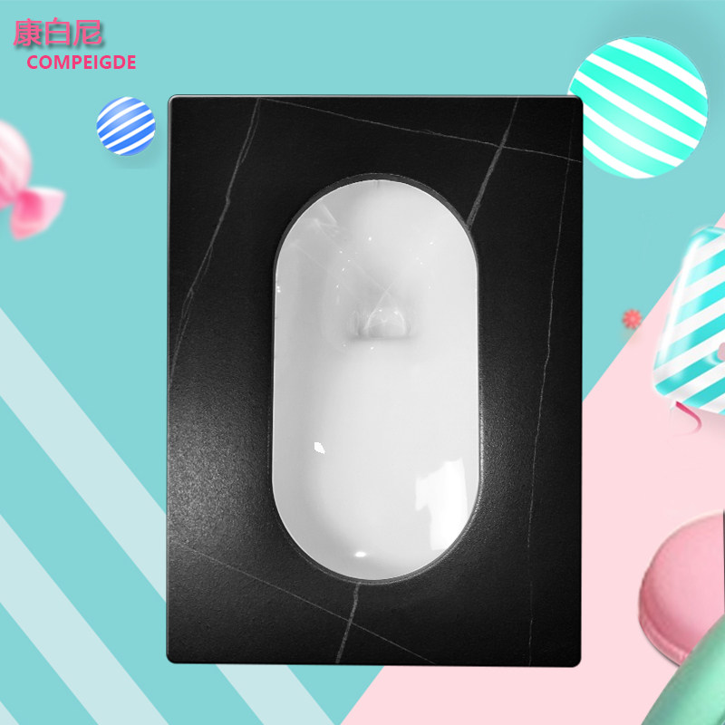 New Rock Slab Squat Toilet - Deodorant Anti-Splash Ceramic Toilet with ...