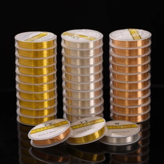 DIY jewelry accessories, color, copper thread copper wire hair bun ...