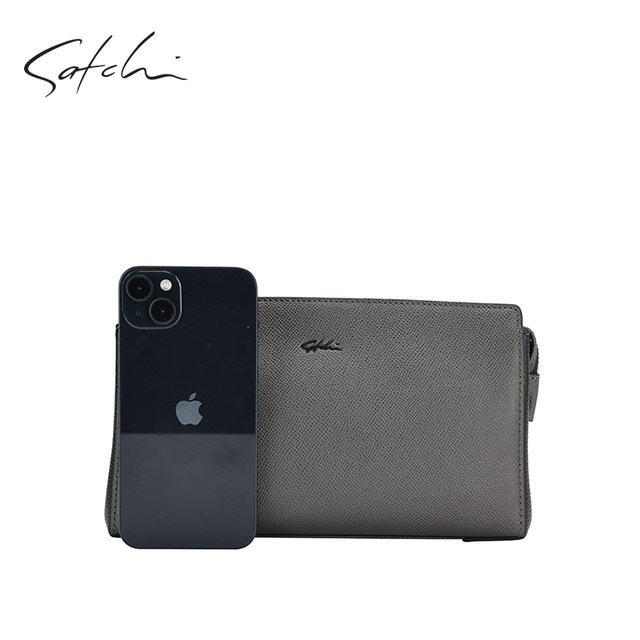 SATCHI/Sachi Men's Bag 2024 Spring New Business Simple Handbag Zippered ...