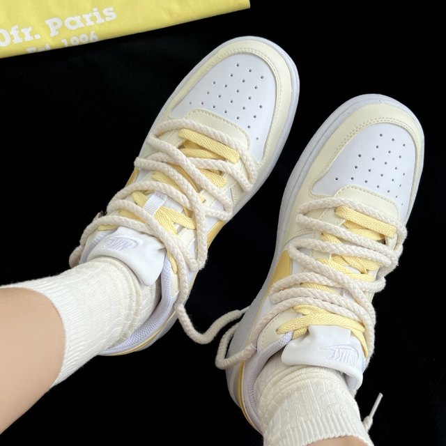 Nike Court Borough Cream Bear Hand Drawn Wear-resistant Low Top Shoes