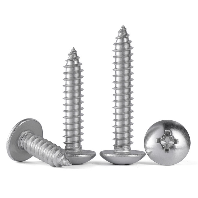 304 stainless steel large flat head self-tapping screw flat head large umbrella head round head ...
