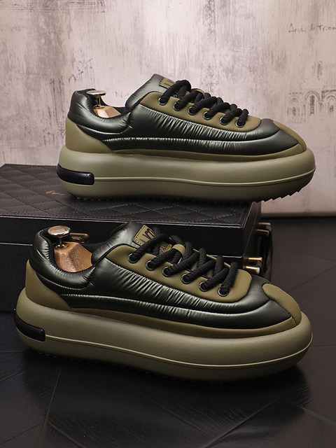 Bread shoes Men's new high bottom heights men's shoes comfortable ...