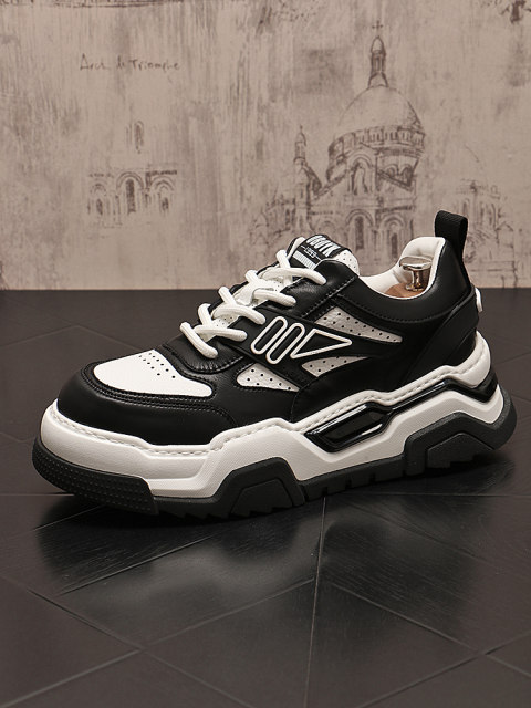 Mecha shoes men's European trendy men's shoes 2025 new thick-soled ...