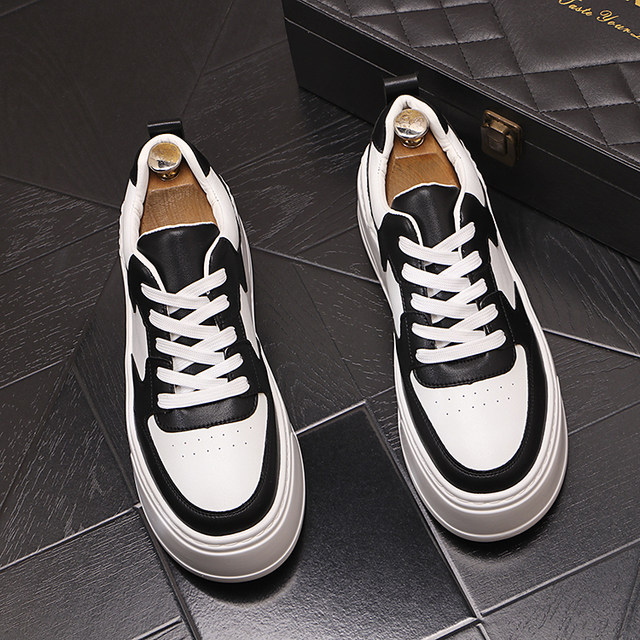 Platform shoes for men spring and autumn new thick-soled heightening ...