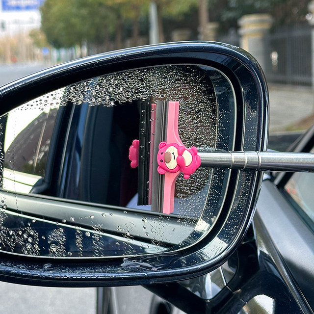 Auto rearview mirror scraper wiper can retractable multifunctional car ...