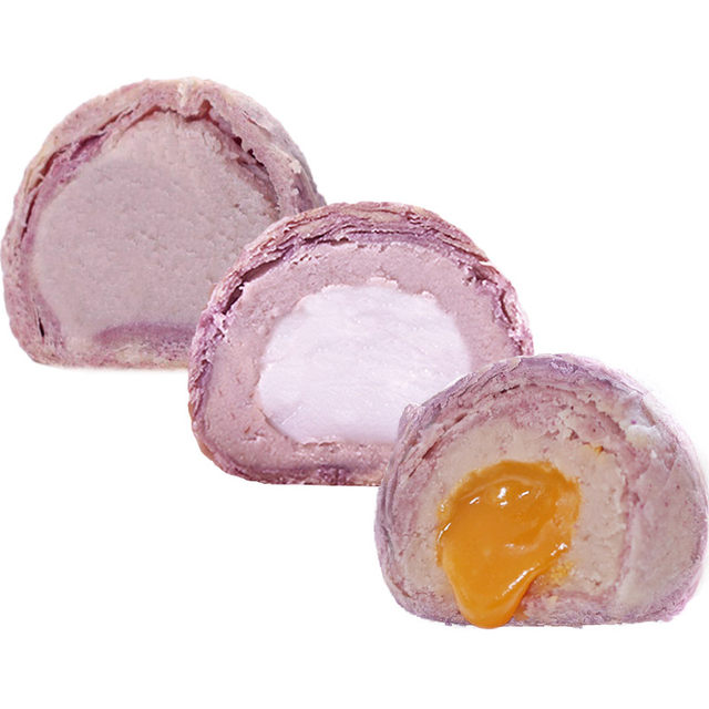 Taiwan's Taijia Taro Crispy Amethyst Crispy Flowing Egg Yolk Crispy ...