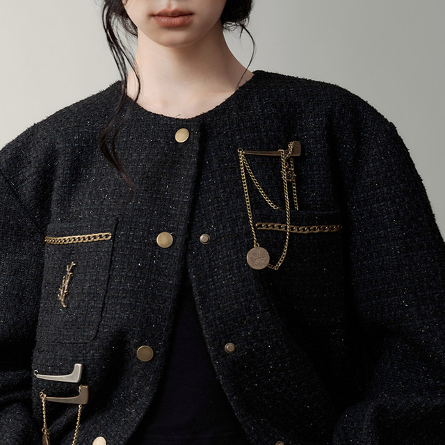 Genesis Yuan's early autumn temperament, high-end mixed yarn texture ...