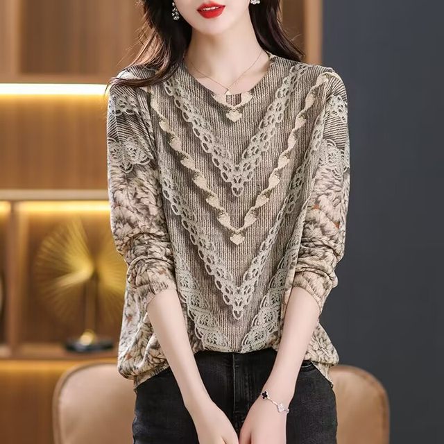 Retro Literature and Art Sweaters 2023 Spring and Autumn New Thin ...