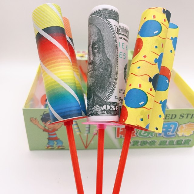 Classic children's swing stick toy, creative whole-person telescopic ...