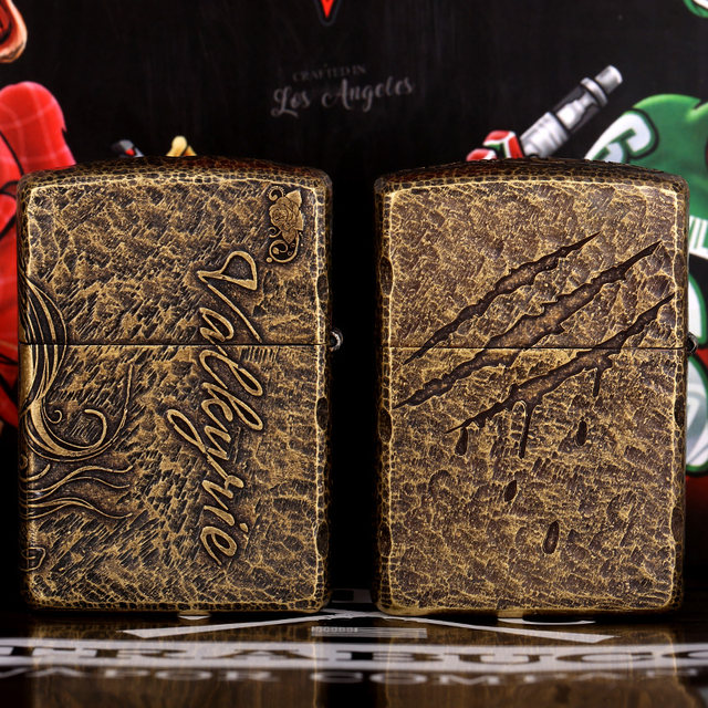 Zippo lighter zippo genuine death men's pure copper kerosene heavy armor zoop shell limited ...