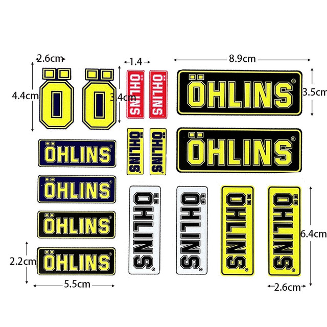 Motorcycle modified shock absorber reflective sticker suitable for ...