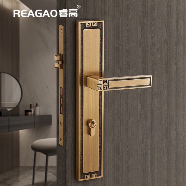Ruigao pure copper silent door lock new Chinese door lock magnetic lock ...