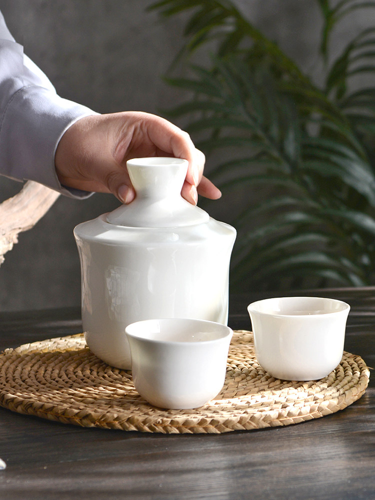 Ci xiuyuan 骨瓷ワインウォーマーセット - 日本酒、米ワイン、白ワイン