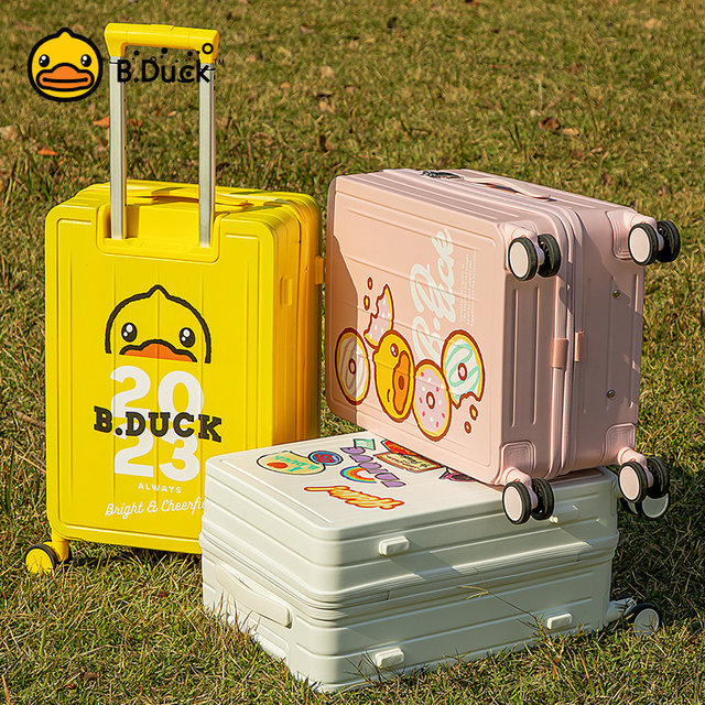 bduck little yellow duck 2024 new wide trolley suitcase female high ...