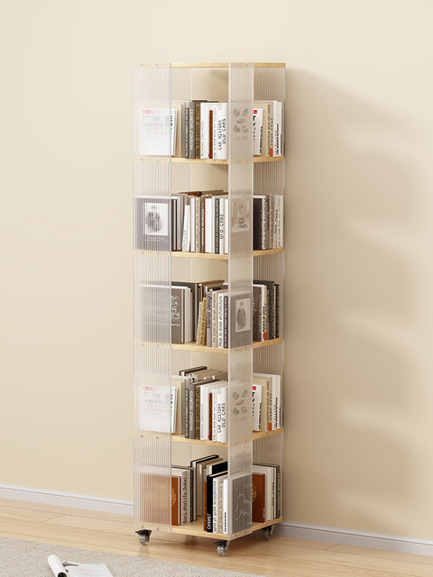 Rotating the bookshelf landing shelves Ackli Creative Bookcase Reading ...