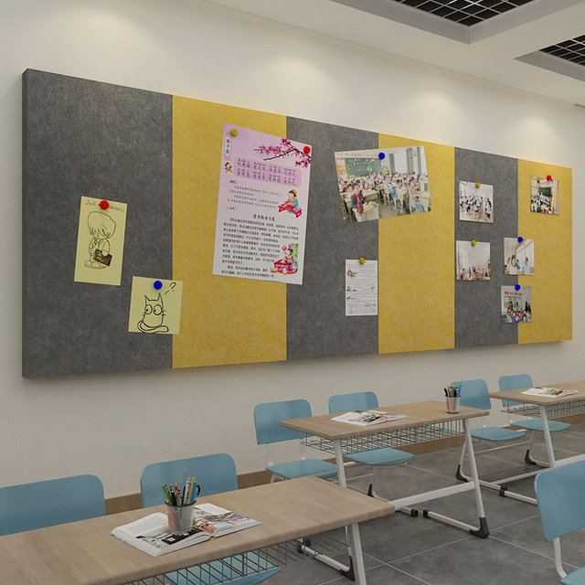 Felt stickers work display board wall calligraphy classroom atmosphere ...