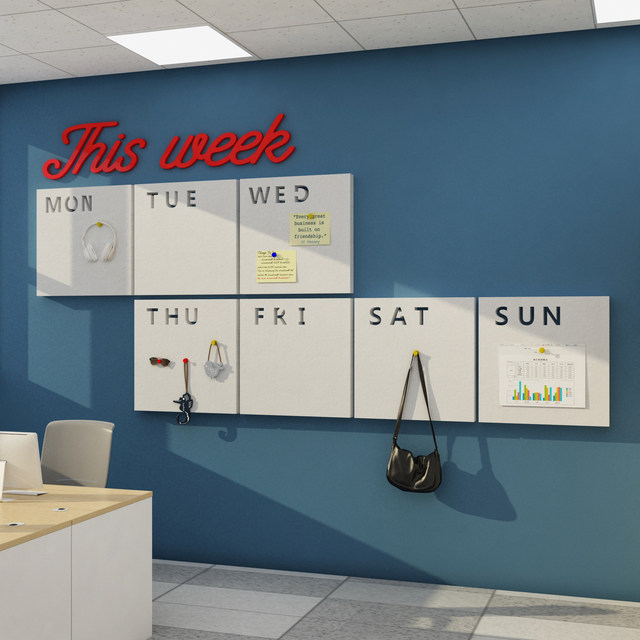 Fores -felt office wall decoration department corporate culture photo ...