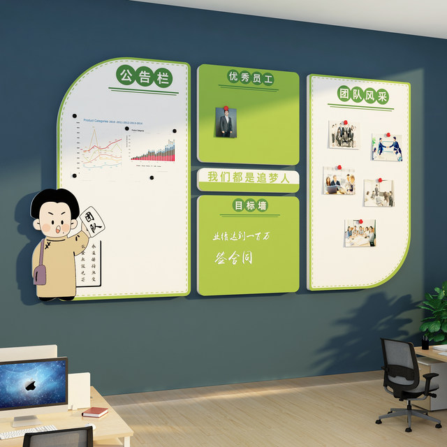 Bulletin board, outstanding employee style and honor display board ...