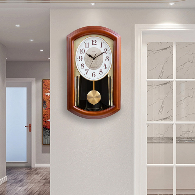 Jin Zhongbao Chinese retro gossip wall clock old-fashioned hourly clock ...