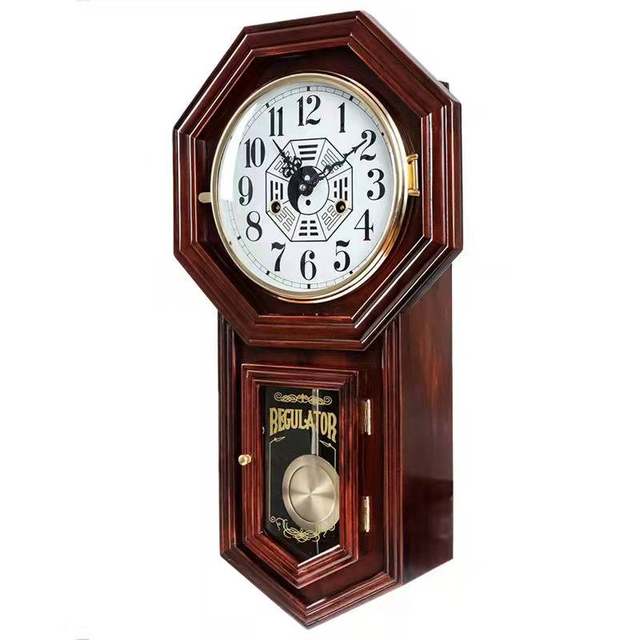 Gossip mechanical clock living room Furnishing pure copper movement old ...