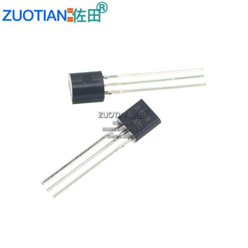 Transistor NPN S9018 50mA 30V TO-92 Tube en Silicone à Brancher