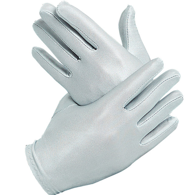Elastic spandex thin gloves black and white thin gloves for men and women spring and summer ...