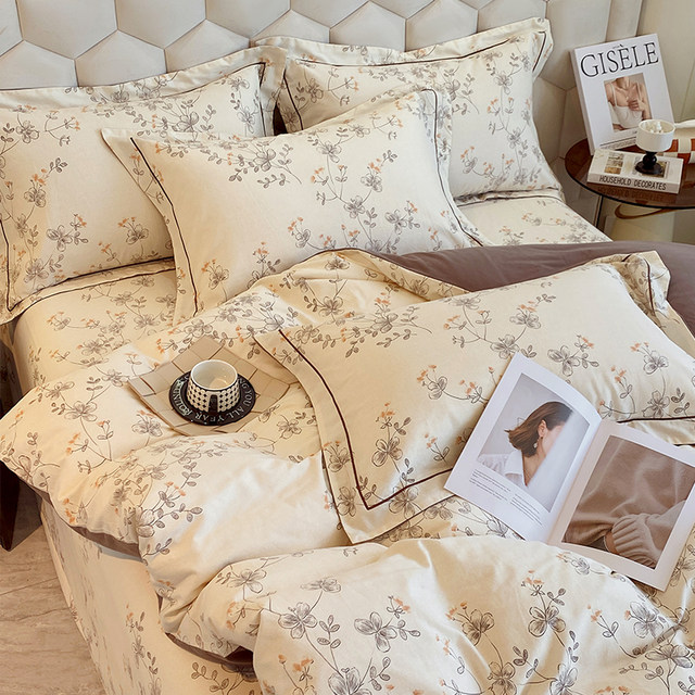 Pure cotton thickened brushed single pillowcase for home use, a pair of ...