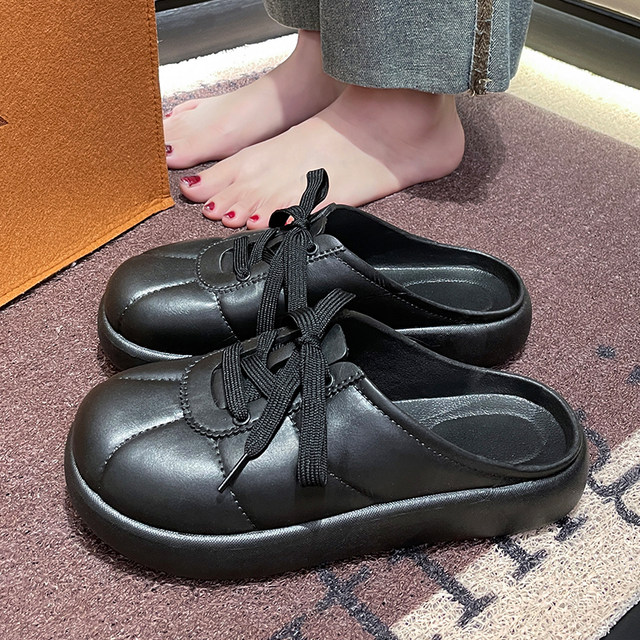 Baotou half slippers women's summer outer wear fashion new soft-soled ...