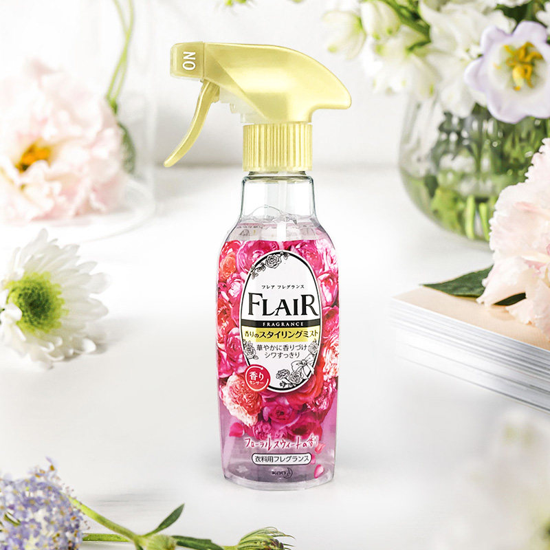 Kao Flair Imported from Japan Floral Anti-Static Fabric Spray Cleans ...